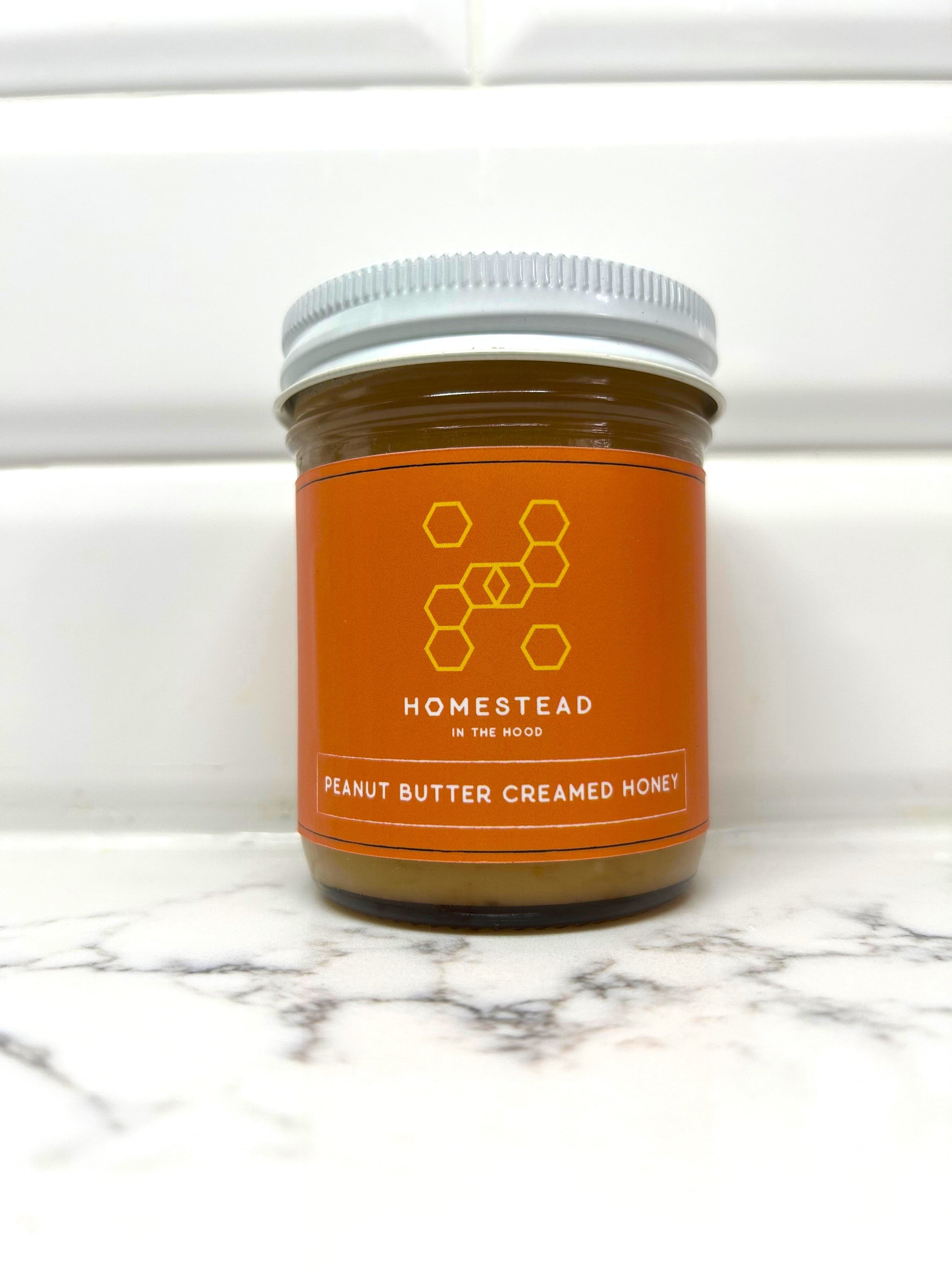 Peanut Butter Creamed Honey | Homestead in the Hood, LLC
